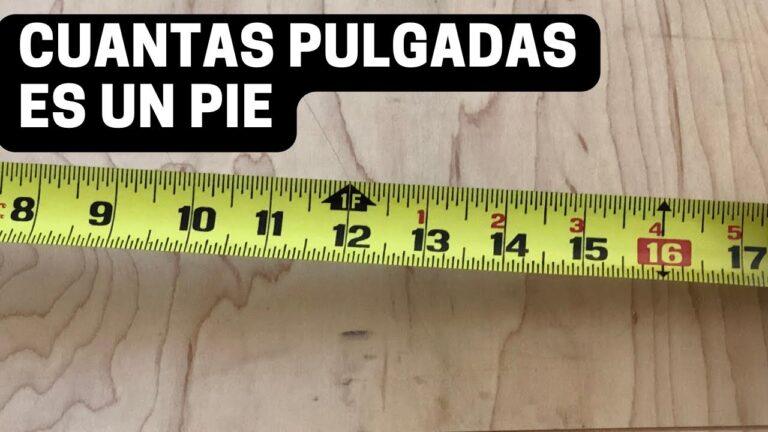 ¿Una pulgada cuántos pies son? Descubre la conversión exacta aquí ...