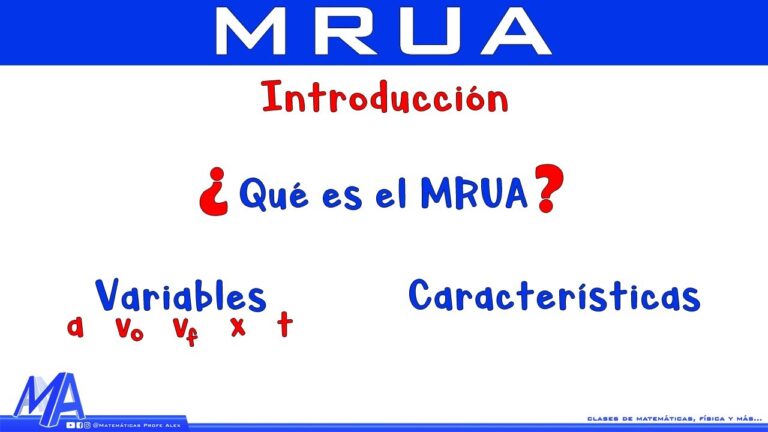¿Qué es el MRUA en Física? Definición, Fórmulas y Ejemplos Explicativos ...