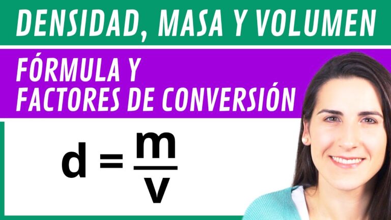 Fórmula para Determinar la Densidad: Guía Completa y Ejemplos Prácticos ...